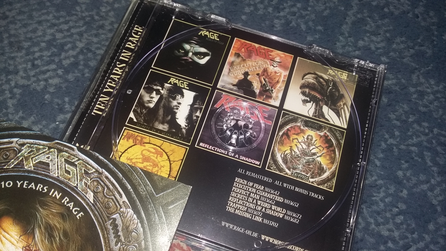 Sugestão do dia: Rage, “10 Years in Rage: The Anniversary Album ...