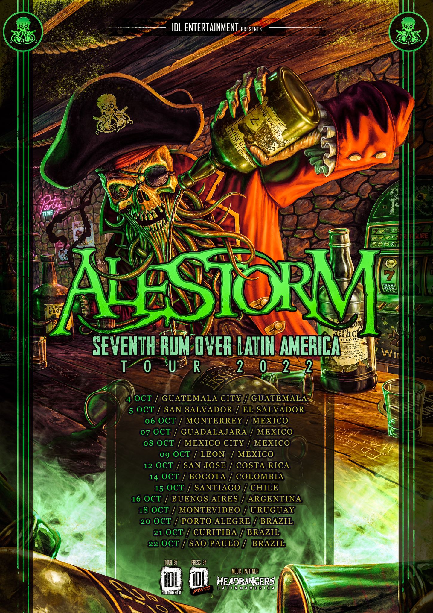 Alestorm em longa tour pela América Latina - Headbangers Brasil