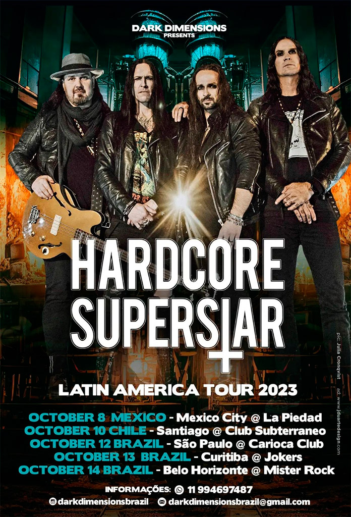 Hardcore Superstatr pela primeira vez no Brasil e com três shows confirmados - Headbangers Brasil