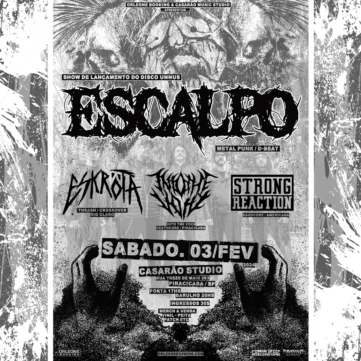 Escalpo faz show de lançamento de Unnus no Casarão Studio, em ...