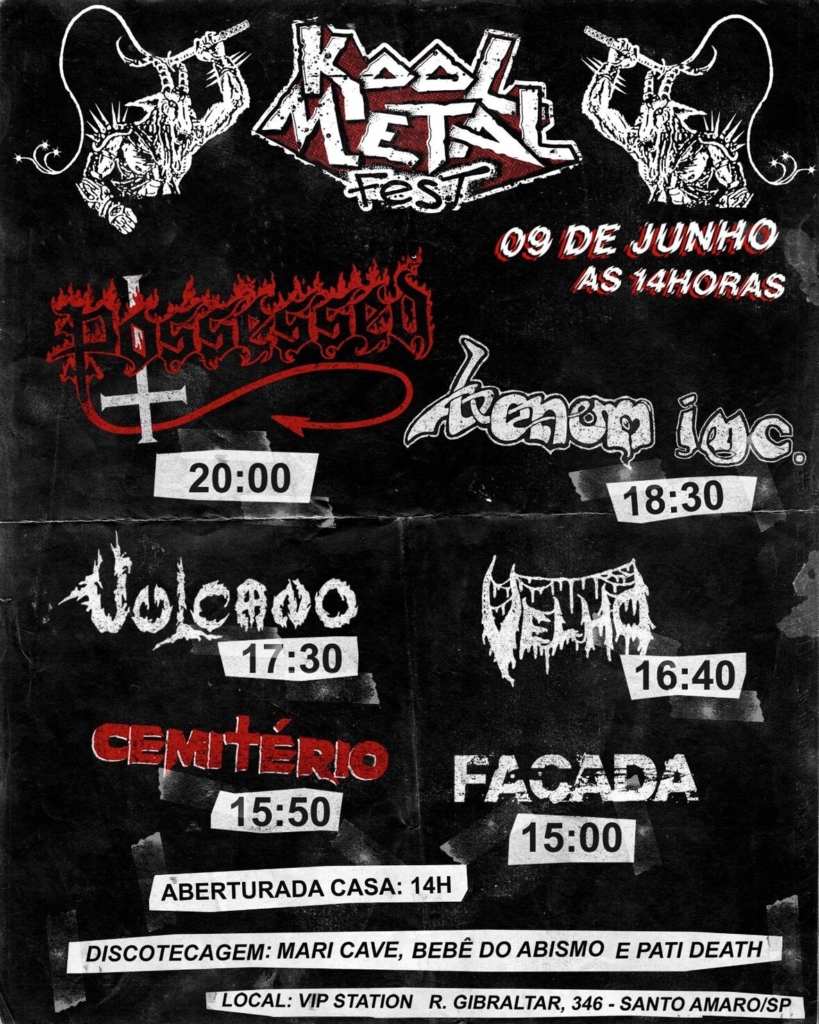 Possessed e Venom Inc. são atrações do Kool Metal Fest no domingo (9 ...